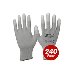 NITRAS Mechaniker-Handschuhe NITRAS ESD-Handschuhe 6230T antistatisch Touchscreen div. Gr. 240 Paar (Spar-Set)