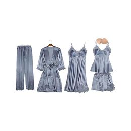 FIDDY Pyjama Spitzen-Pyjama-Set