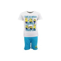 Minions Schlafanzug Minions Kinder Jungen kurzarm Pyjama Gr. 98 bis 128