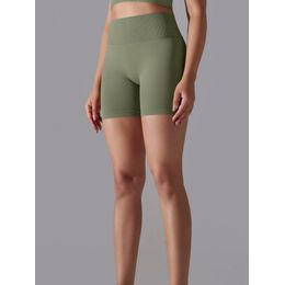 FIDDY Yogashorts Nahtlose Crossover-Sport-Yoga-Shorts