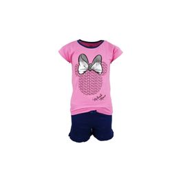 Disney Minnie Mouse Schlafanzug Mädchen Kinder Jugend kurzarm Pyjama Gr. 134 bis 164