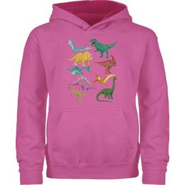 Shirtracer Hoodie Dinos Tiermotiv Animal Print