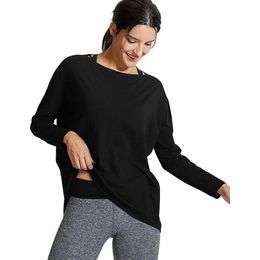 ZWY Funktionsshirt Damen Sport Langarmshirt Fitness Yoga Langarm Shirt Leichte Freizeit Longsleeve Baumwolle Oberteile