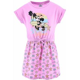 Disney Minnie Mouse Sommerkleid Minnie Maus Mädchen Jerseykleid Gr. 98-128cm