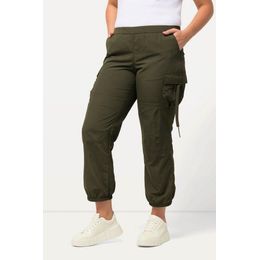 Ulla Popken Cargoshorts Cargohose Utility-Style Elastikbund Gummisaum