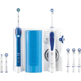 Oral-B® Mundpflege-Center Reinigungssystem "OxyJet / Oral B Pro 2000 ", 4 Düsen, 3 Aufsteckbürsten, weiß