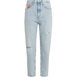 Tommy Jeans Destroyed Jeans, Label, Five-Pocket, für Damen, blau, 25/30