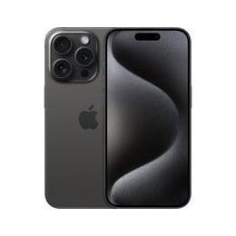 iPhone 15 Pro 1TB, Handy Titan Schwarz, iOS Display: 15,5 cm (6,1 Zoll) Prozessor: Apple A17 Pro Hauptkamera: 48 MP + 12 MP + 12 MP Frontkamera: 12 MP