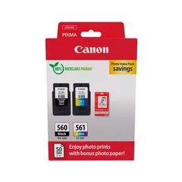 Canon Tinte Photo Value Pack PG-560/CL-561 inkl. 50 Blatt 10x15 Fotopapier