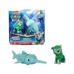 Spin Master Paw Patrol Aqua Pups - Hero Pups-Set mit Rocky-Welpenfigur und Sägefisch-Figur, Spielfigur Serie: Paw Patrol Art: Spielfigur Altersangabe: von 36 Monaten bis 9 Jahren Zielgruppe: Schulkinder, Kindergartenkinder