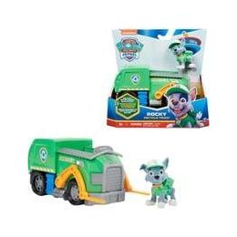 Spin Master Paw Patrol - Recycling-Truck mit Rocky-Figur, Spielfahrzeug grün/grau Altersangabe: von 36 Monaten bis 9 Jahren Material: Kunststoff