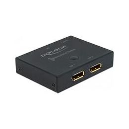 Delock DisplayPort Switch 2 - 1 bidirectional 8K 30Hz schwarz