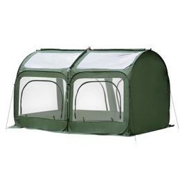 Outsunny Gewächshaus mit Pop-up Funktion bunt 250L x 125B x 135H cm