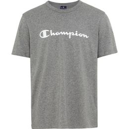 Champion® T-Shirt, Rundhalsausschnitt, Logo-Print, für Herren, grau, XL