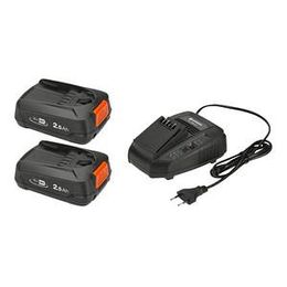 Gardena Werkzeugakkus mit Schnellladegerät Starter-Kit Lithium-Ionen 2x 2,5 Ah