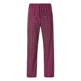 s.Oliver Pyjamahose Herren Gr&ouml;&szlig;e XL dunkelrot / wei&szlig;