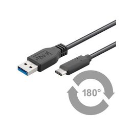 PRO USB-A USB-C - 2m - Schwarz