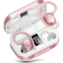 IKG Kabellos Bluetooth 5.3 Ohrhörer LED-Anzeige USB-C In-Ear-Kopfhörer (Touch-Steuerung für bequeme Musik- und Anrufverwaltung direkt an den Ohrhörern.