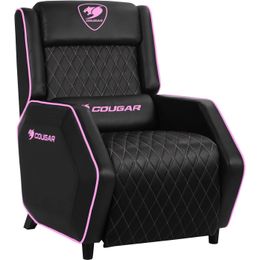 Cougar Gaming-Stuhl "Ranger Royal" Stühle Gr. B/H/T: 66 cm x 102,5 cm x 84 cm, schwarz (schwarz, rosa, schwarz) Gamingstühle