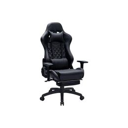 JOEAIS Gaming-Stuhl Gaming Stuhl Gaming Chair Gaming Sessel pc Stuhl Ergonomischer Stuhl (Bürostuhl mit Fußstützen 180 kg Belastbarkeit Massagefunktion)