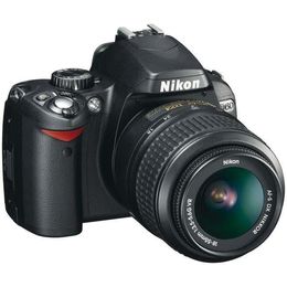 Reflex Nikon D60 - Schwarz + 2 Nikon VR-Objektiv: 18 - 55 mm + 55 - 200 mm