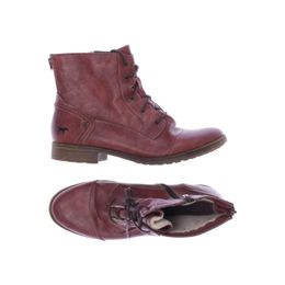 Mustang Damen Stiefelette, bordeaux, Gr. 41