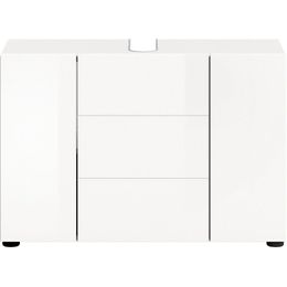 Welltime Waschbeckenunterschrank (1-St) Badmöbel, Badschrank, Badezimmer Unterschrank in 60cm Breite, 2 Türen, weiß