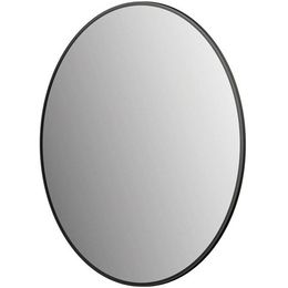Talos Badspiegel Picasso schwarz Ø 60 cm, hochwertiger Aluminiumrahmen, schwarz