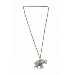 Collezione Alessandro Lange Kette Elefant, mit detailliertem Elefantenanhänger, silberfarben