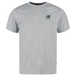 New Balance Bookshelf Tee T-Shirt grau meliert in L