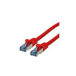 ROLINE Patchkabel, RJ45-Steckverbinder - RJ45-Steckverbinder, Cat 6a, S/FTP, 1m, Rot - 21152811
