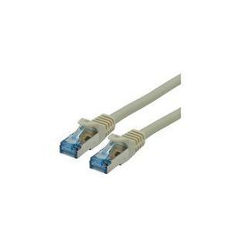 ROLINE Patchkabel, RJ45-Steckverbinder - RJ45-Steckverbinder, Cat 6a, S/FTP, 1m, Grau - 21152801