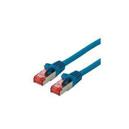 ROLINE Patchkabel, RJ45-Steckverbinder - RJ45-Steckverbinder, Cat 6, S/FTP, 500mm, Blau - 21152640