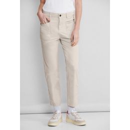 Street One Cargohose mit aufgesetzten Taschen, beige