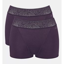 Sloggi - Menstruations Shorts - Eggplant XS - Sloggi Period Pants - Unterwäsche für Frauen