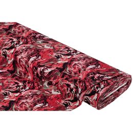 buttinette Crinkle-Blusenstoff "Batik" mit Viskose, rot-color