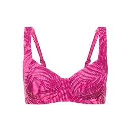 active by Lascana Lascana Active Bikinitop Damen Gr&ouml;&szlig;e 75 pink / bordeaux / wei&szlig;