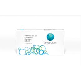 CooperVision Biomedics 55 evolution (6er Packung) Monatslinsen (-5.5 dpt & BC 8.9) mit UV-Schutz