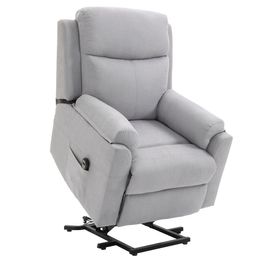 HOMCOM elektrischer Aufstehsessel Sessel mit Aufstehhilfe für Senior Relaxsessel Fernsehsessel Liege