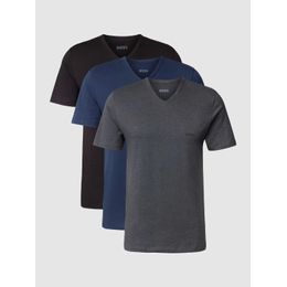 BOSS T-Shirt mit V-Ausschnitt im 3er-Pack Modell 'Classic'