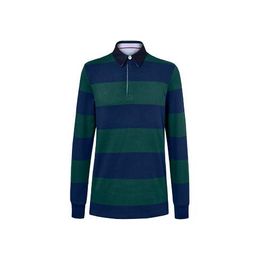 Tchibo Langarm-Poloshirt - Blau - Gr.: S