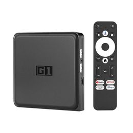 Android Streaming-Box G1 4K HDR Dolby Vision Android TV HDMI WIFI 6 LAN für Fernseher