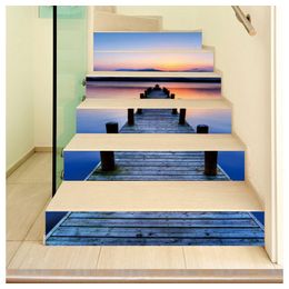 FIDDY Aufkleber Kreative und modische Treppenhaus-Wasserbrückendekoration