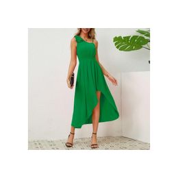 FIDDY A-Linien-Kleid Sommerkleid-Unregelmäßiges Kleid-Strandkleid