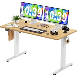 JOEAIS Schreibtisch Höhenverstellbarer Gaming Tisch Computertisch 140*60CM Standing Desk (Table Tisch Höhenverstellbar Gaming Desk Height Adjustable Desk)