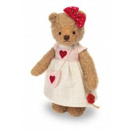 HERMANN TEDDY ORIGINAL Teddy Hermann® Dekofigur Teddy Emmy 21 cm mit Kleid und Herzen