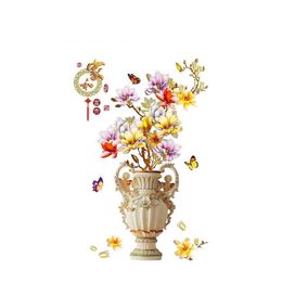 FIDDY 3D-Wandtattoo Vase aufkleber heim wohnzimmer zimmer dekoration aufkleber (1 St)