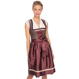 Marjo Dirndl Mini Dirndl 2tlg. 58cm KÄTHE burgund gold