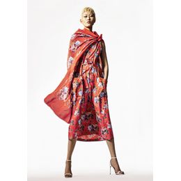 WUNDERKIND X hessnatur Midi-Kleid mit buntem Blütenprint aus reiner Bio-Baumwolle Größe: 48
