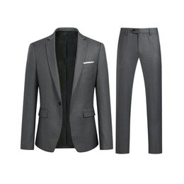 Allthemen Anzug (2 tlg, Sakko & Hose) Herren Business Anzug Slim Fit